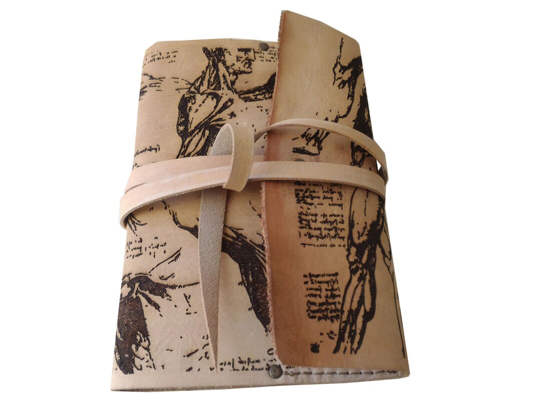 Personalized Leather Notebook Cover, Refillable Leather Journal ...