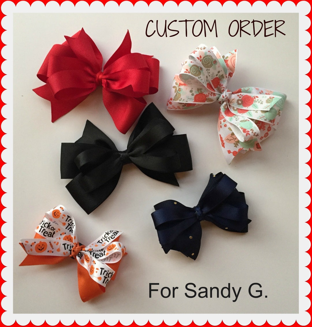 Custom Bow Order - Etsy