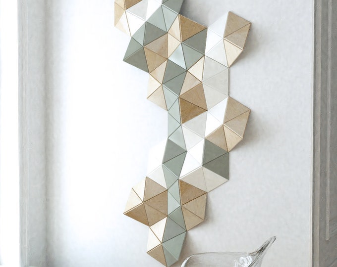 3d Wall Art/ Wall Sculpture/ Geometric Art/ Wooden Wall Decor/ - Etsy