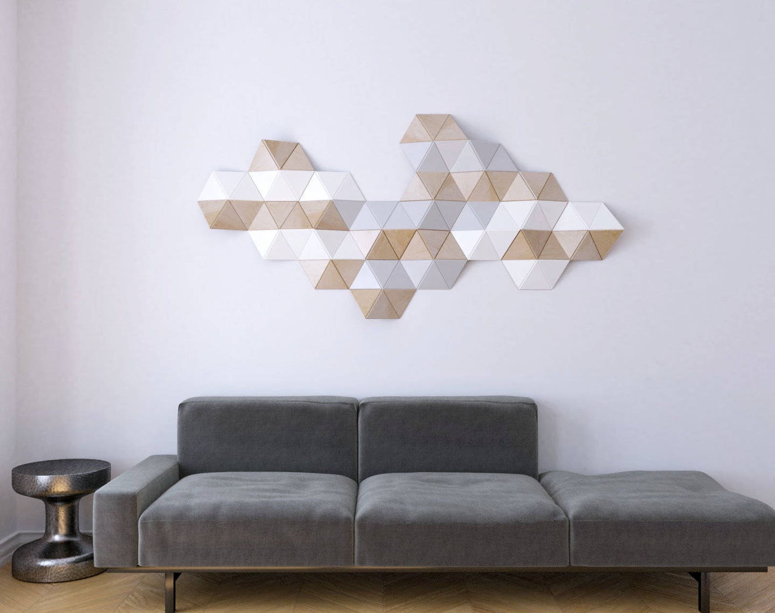 3d Wall Art/ Sculpture/ 3D Wall Decoration/ Wooden Wall Decor/ Hexagon ...
