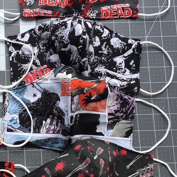 The Walking Dead Face Mask - Etsy