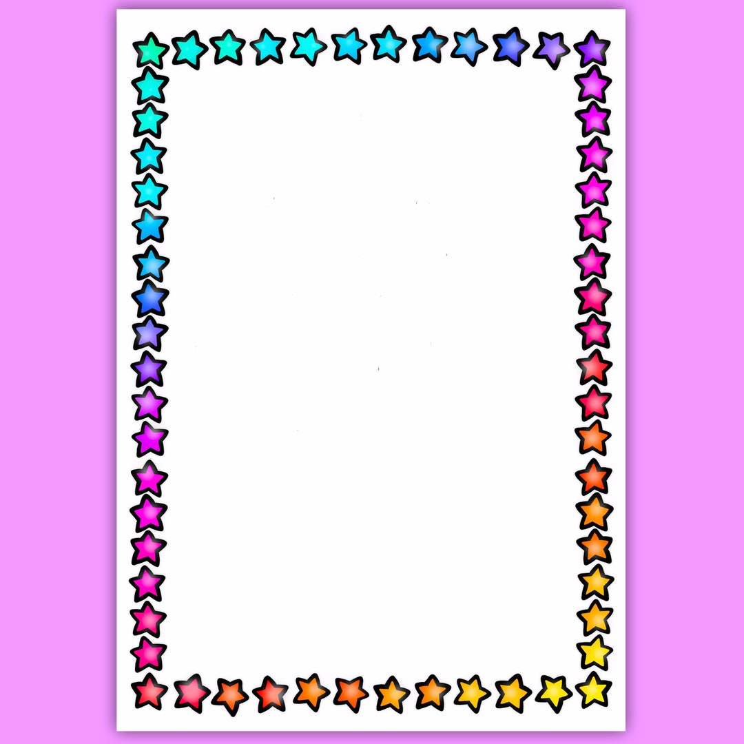 STAR NOTEPAD - 50 Pages - A5 Size - Etsy