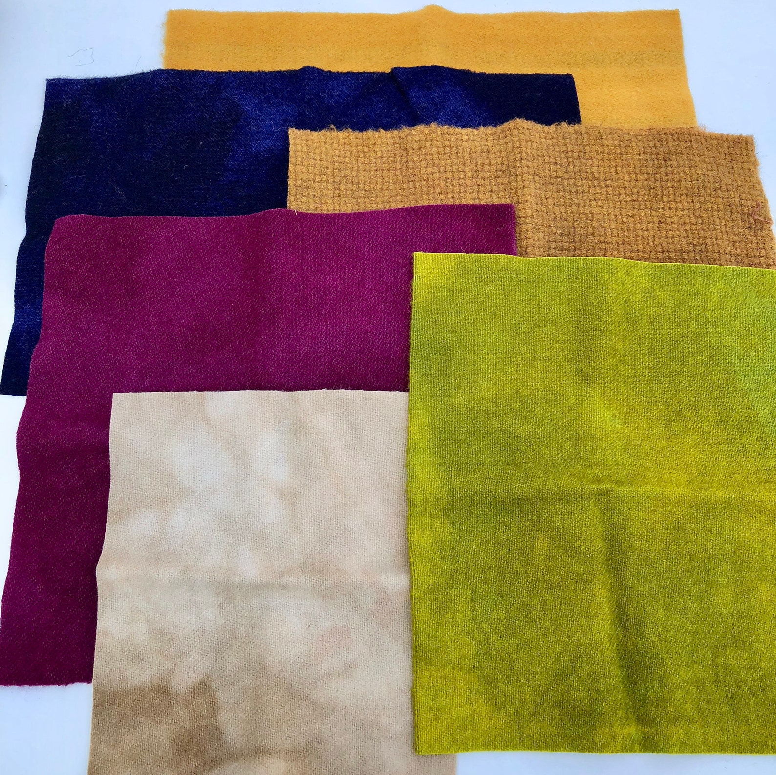 100% Wool Fabric Bundle, BACKGROUND WOOL ONLY as Seen in Woolworks ...