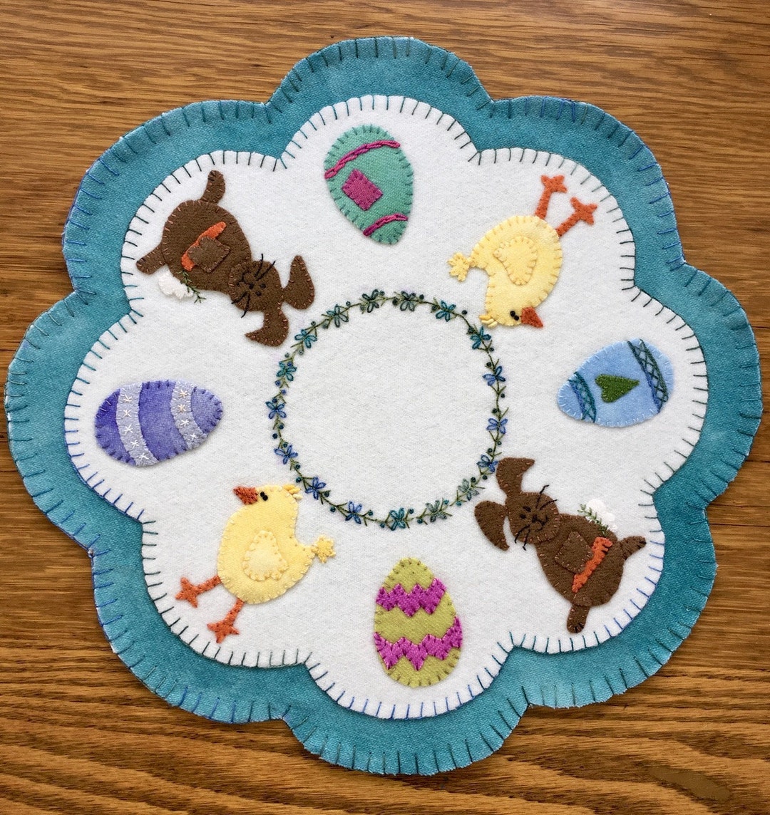 Wool Applique'- Kit & Pattern Eggscellent Easter - Etsy