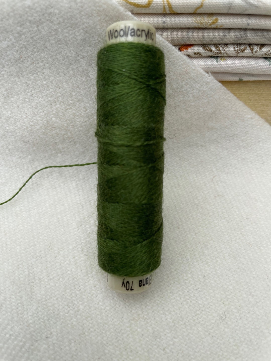 Sue Spargo Wool/acrylic Ellana Thread, EN16, Color EN16, Color Pine ...