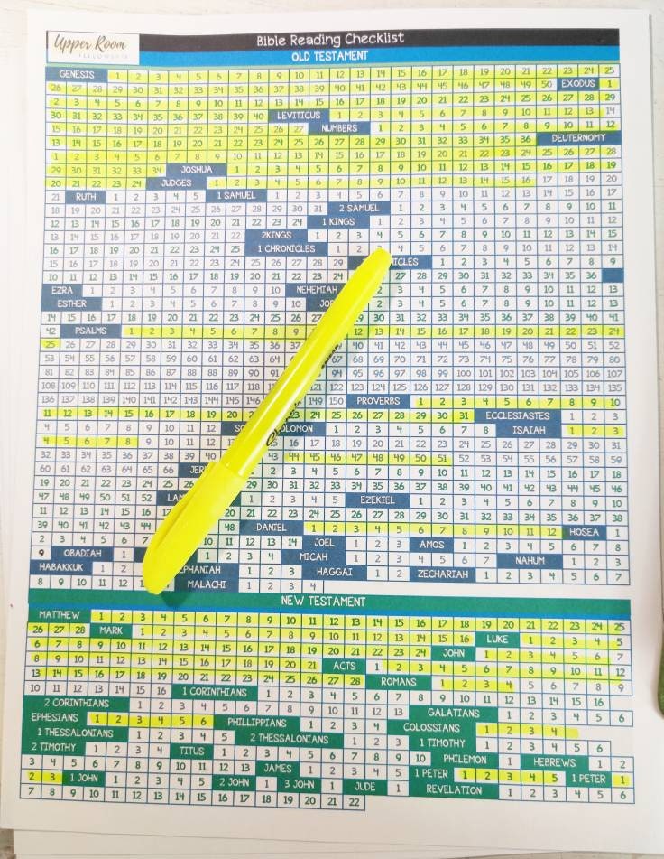 Bible Chapters Checklist - Etsy