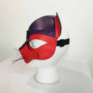Leather Cat Kitten Mask by Deviant Leather - Etsy