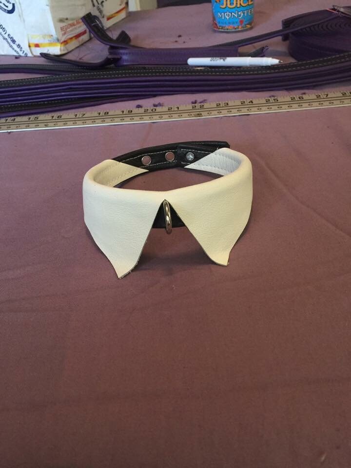 Leather Collar Collar by Deviant Leather | Etsy