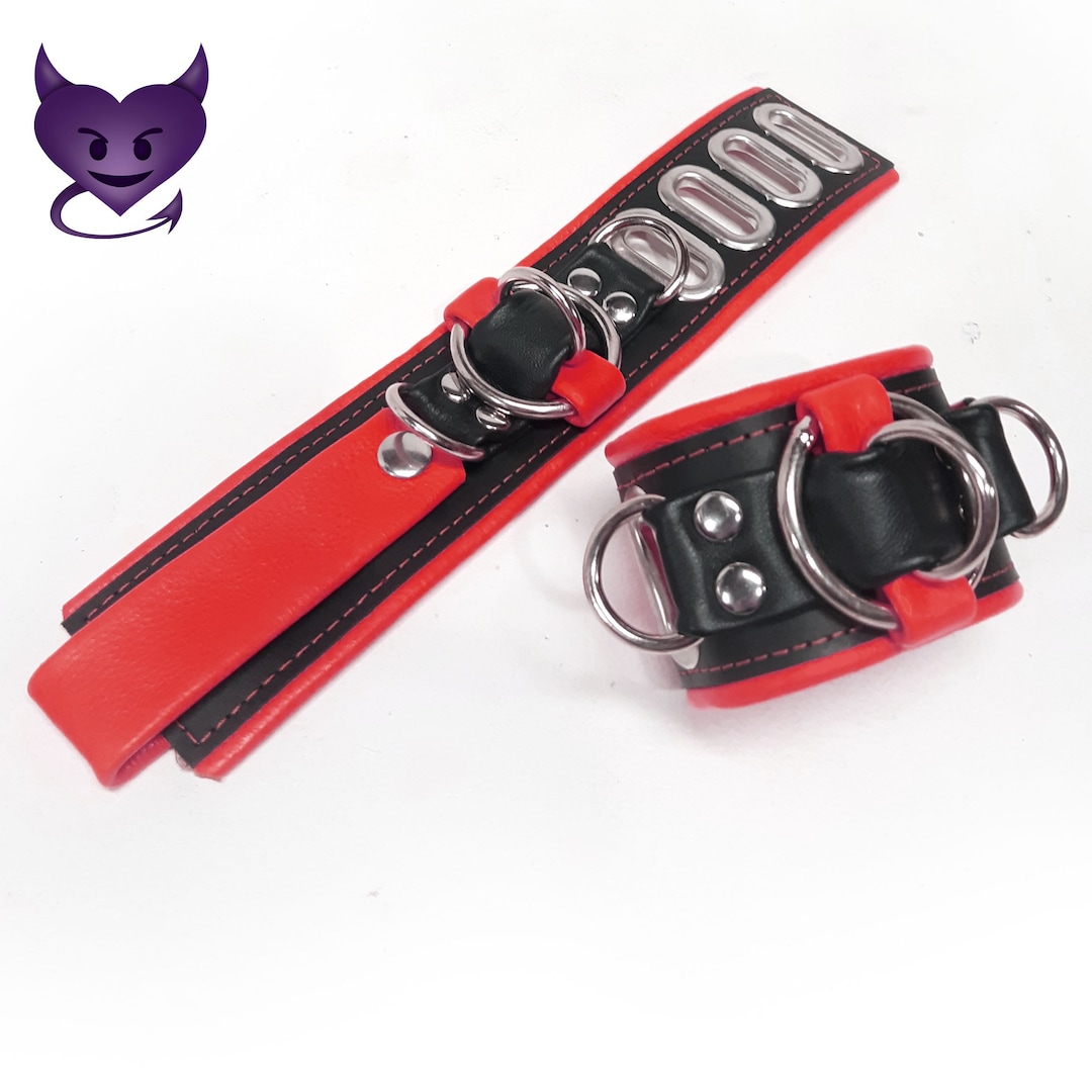 Leather Bondage BDSM Cuffs Restraints by Deviant Leather - Etsy