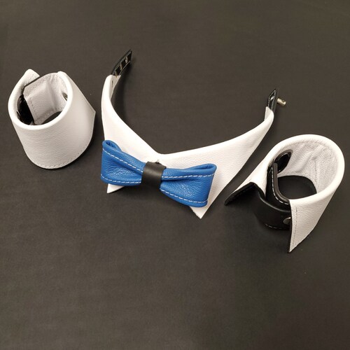 Formal Set Collar & Cuffs by Deviant Leather - Etsy