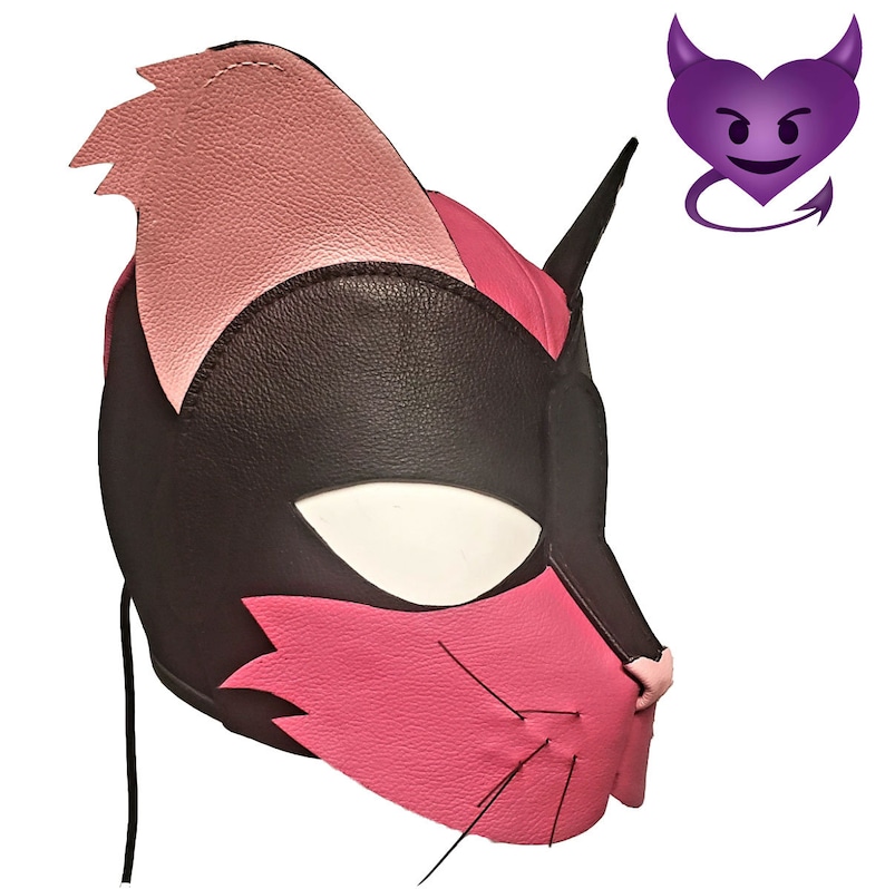 Leather Kitten Cat Hood by Deviant Leather - Etsy