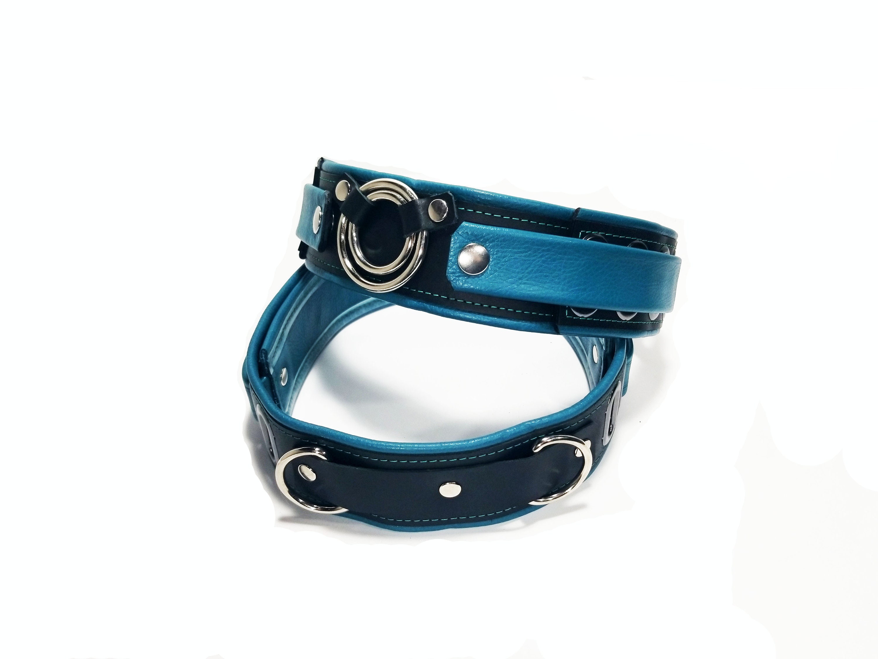 Leather Thigh Cuffs Bondage BDSM Restraints by Deviant Leather - Etsy