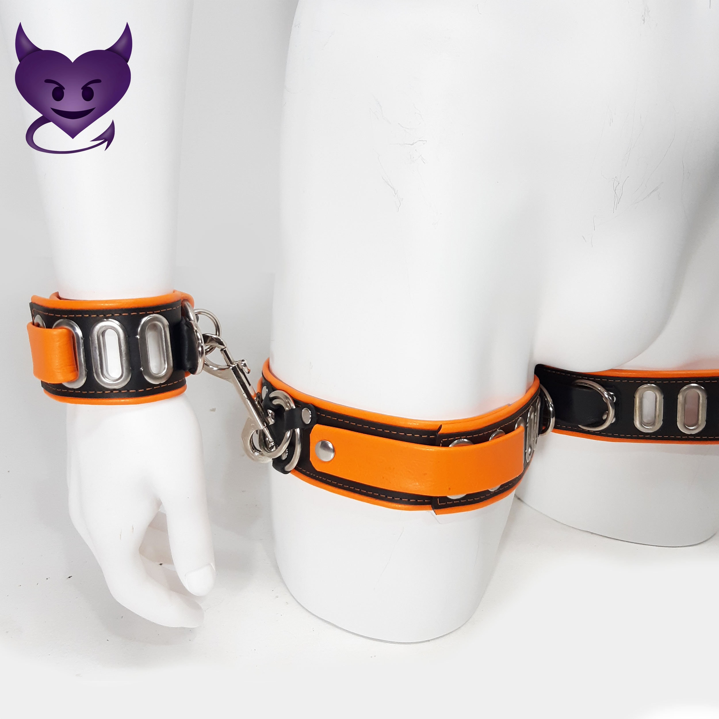 Thigh & Wrist Cuff Set by Deviant Leather - Etsy