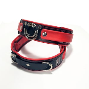 Leather Thigh Cuffs Bondage BDSM Restraints by Deviant Leather - Etsy