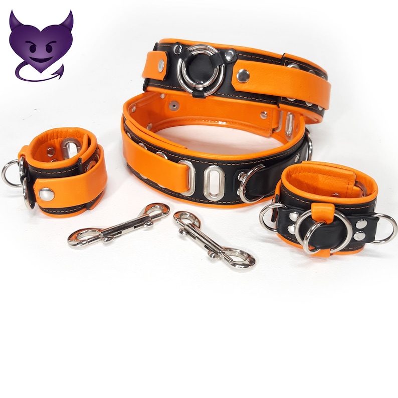 Thigh & Wrist Cuff Set by Deviant Leather | Etsy