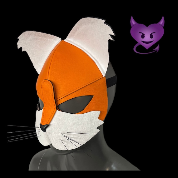 Leather Cat Kitten Mask by Deviant Leather | Etsy