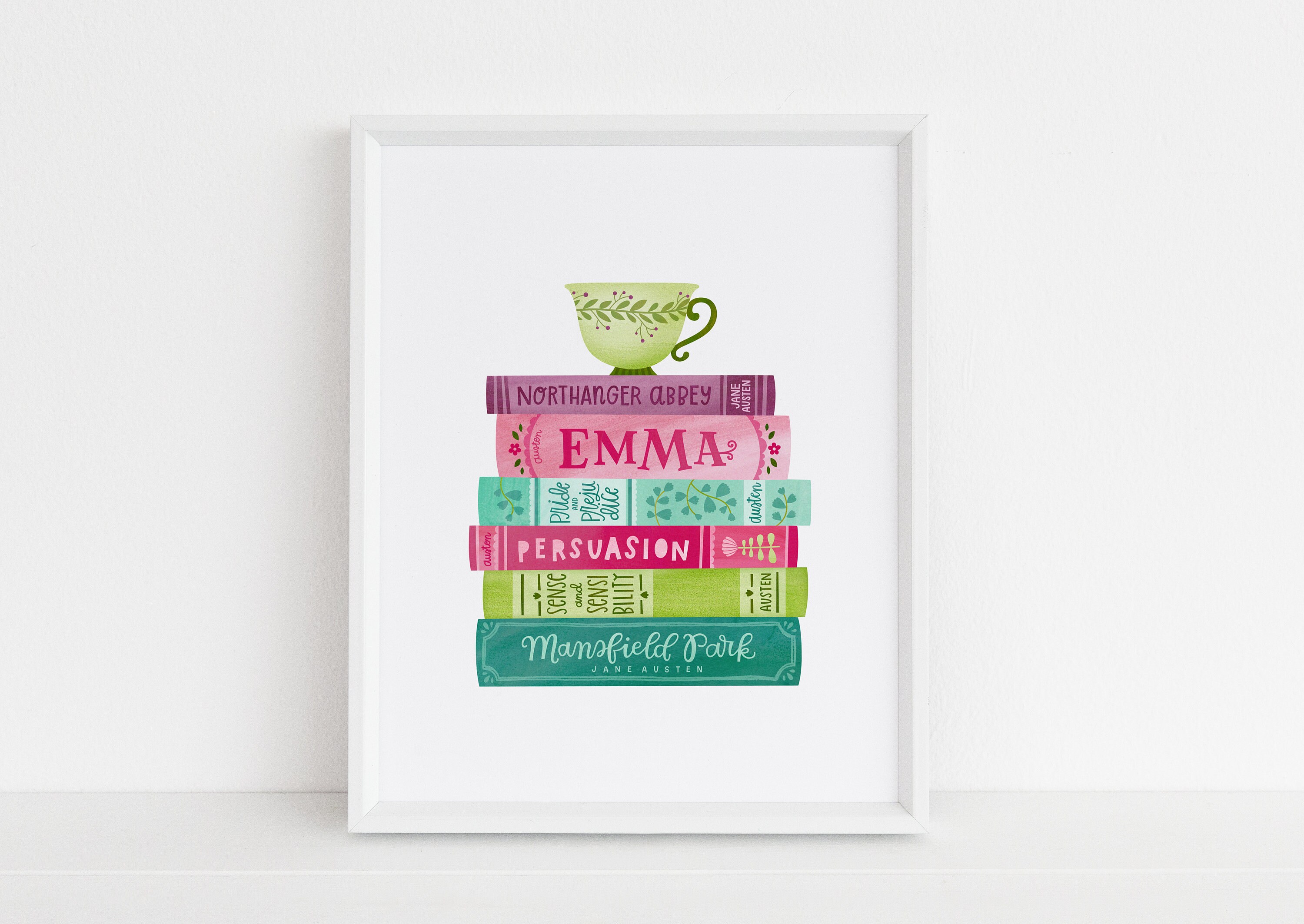 A6 Hand-Lettered and Illustrated Greeting Card I Love You Like Emma ...