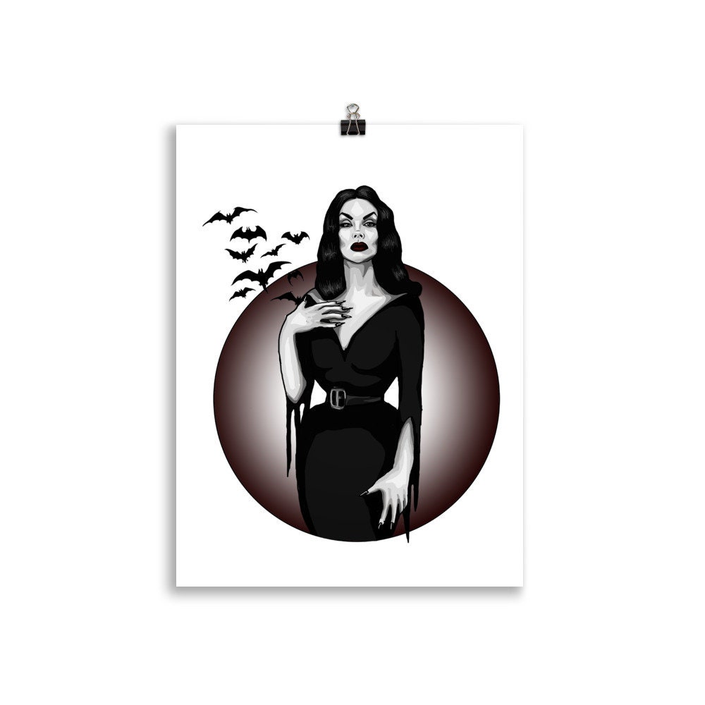 Vampira Poster Etsy
