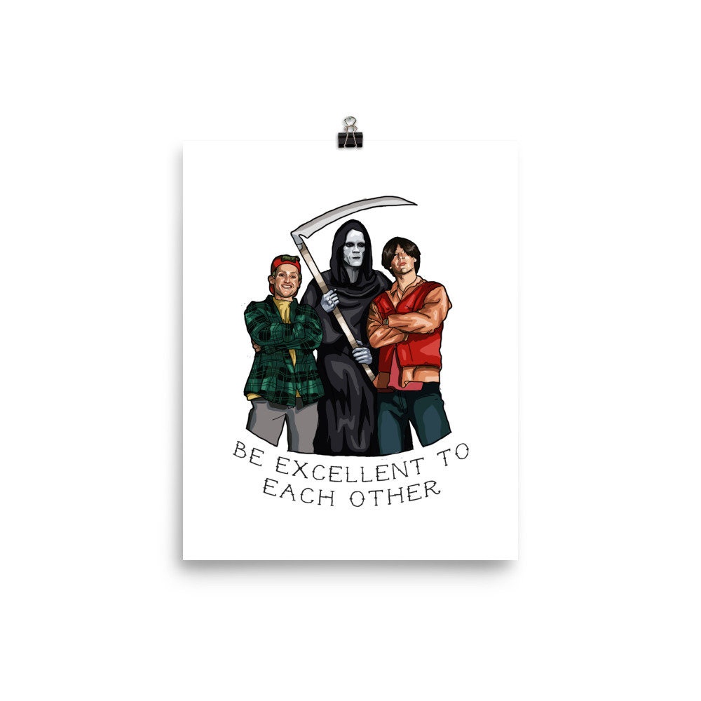 Bill & Ted Poster - Etsy