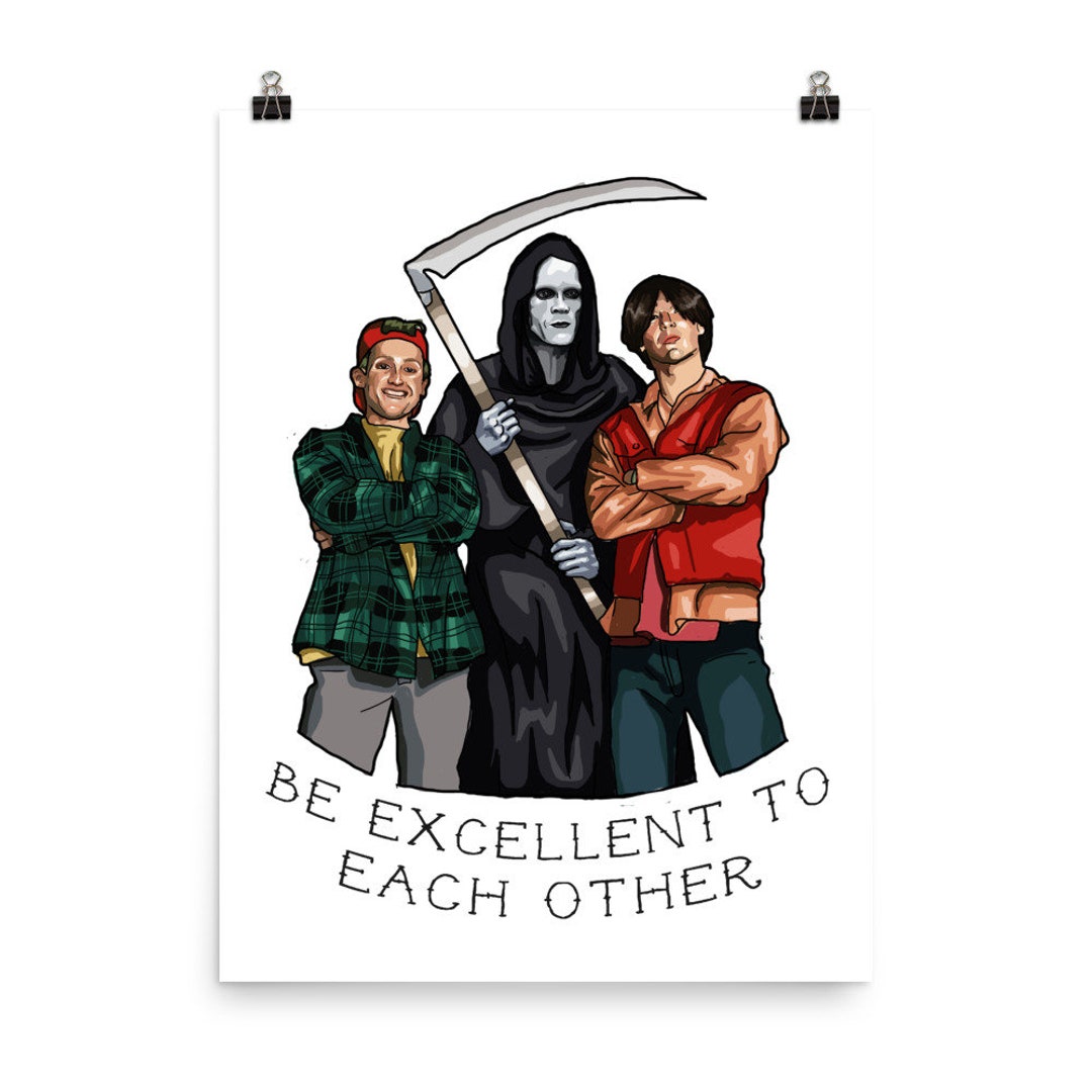 Bill & Ted Poster - Etsy