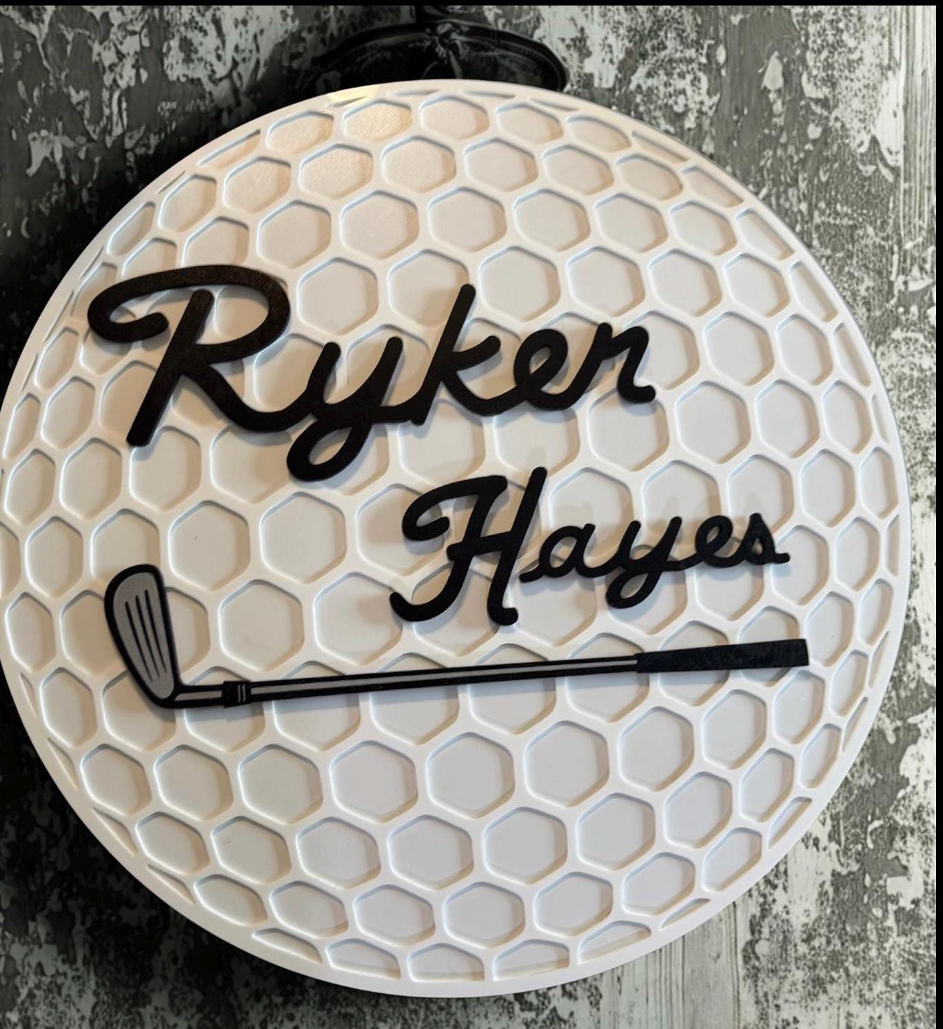 Personalized Golf Name Sign - Etsy
