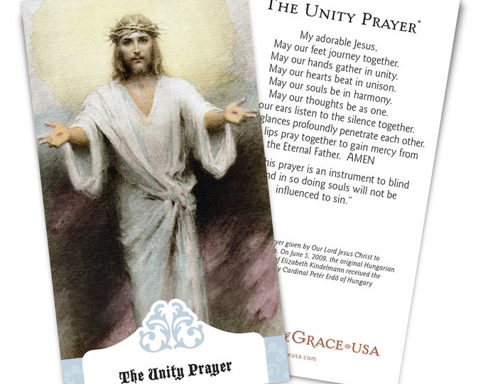 The Unity Prayer for Protection Flashcard - Laminated - Etsy