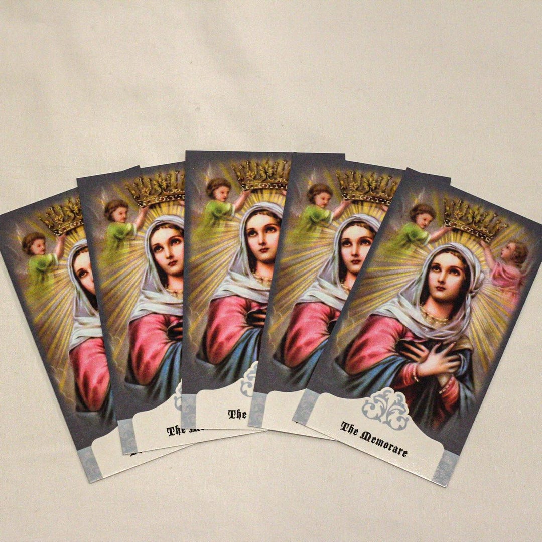 The Memorare Holy Cards - Bulk Packs of 50 & 100 Cards - Etsy