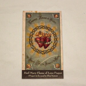 Hail Mary Flame of Love Prayer Cards - Bulk Pack - Etsy