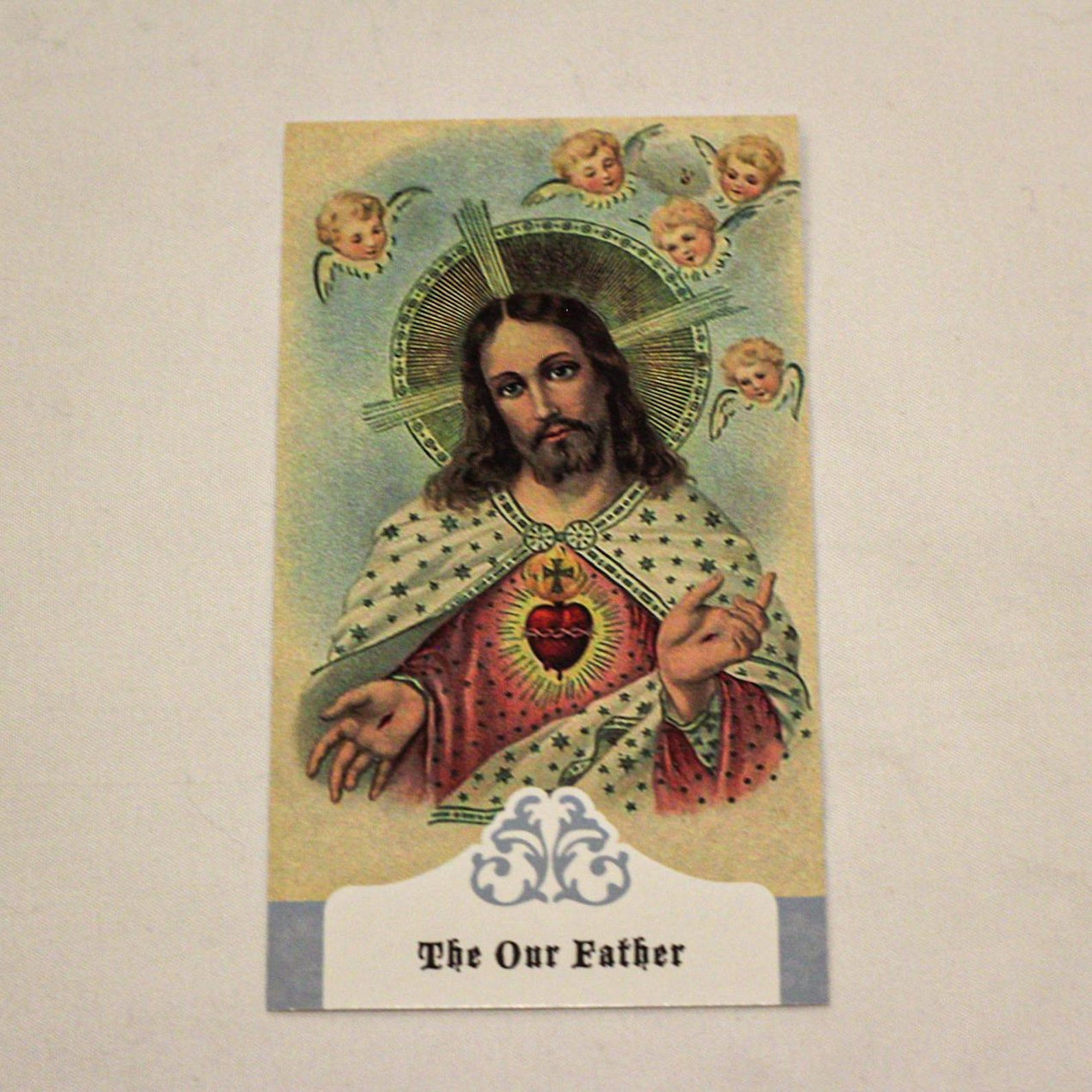 The Our Father Prayer Holy Cards - Bulk Packs of 50 & 100 Cards - Etsy