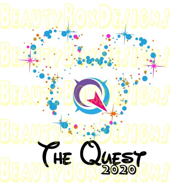 Quest Multicolor Mickey SVG or Sublimation | Etsy
