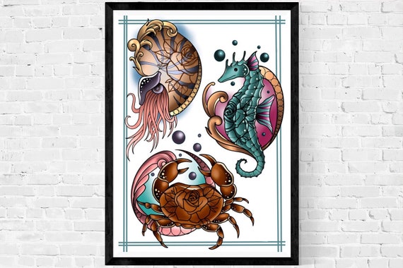 Cute Sea Life Tattoos