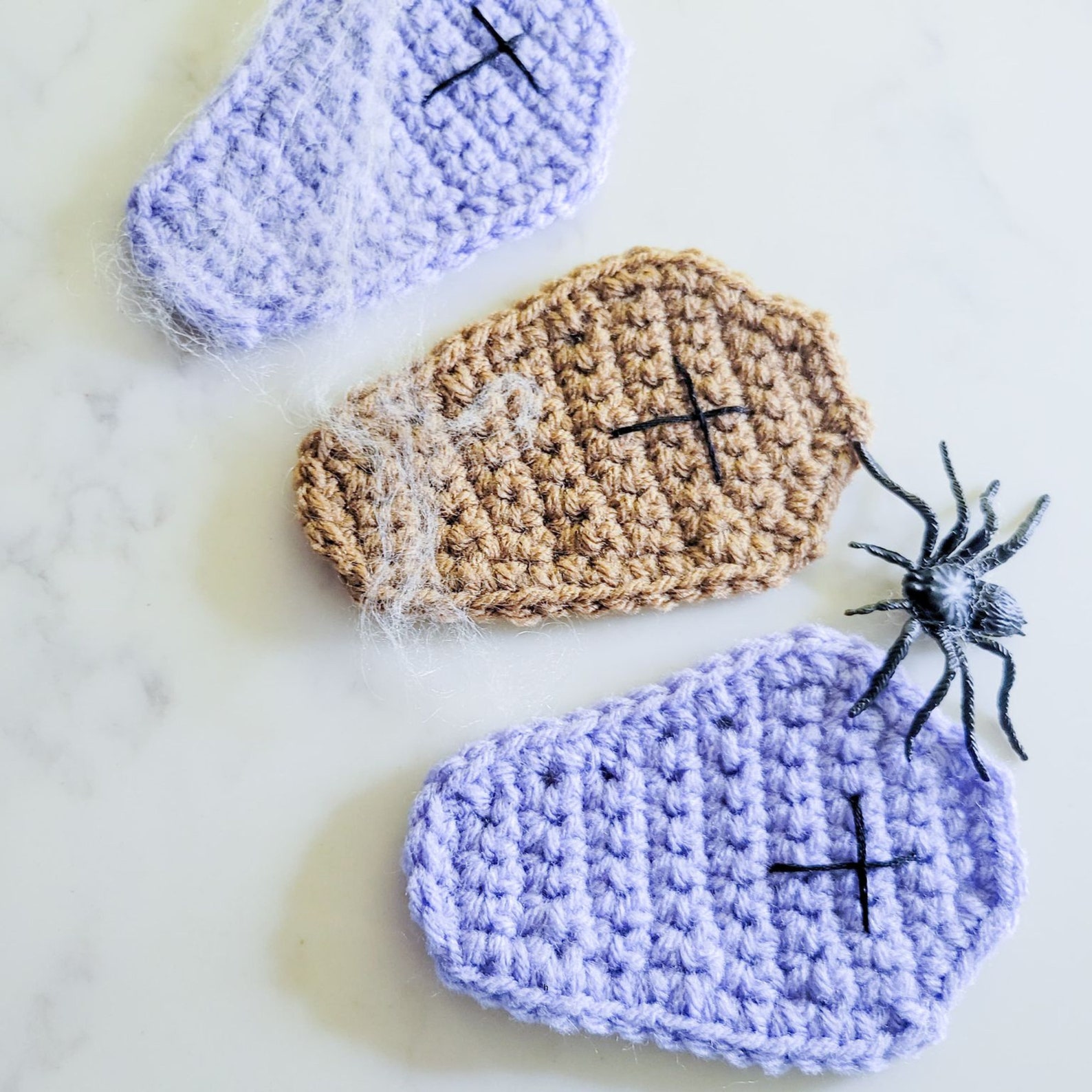 Crochet Coffin Coasters / Garland Patter | PDF Printable - Etsy