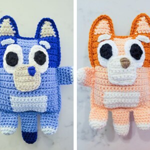Blue Dog and Red Dog Cuddlers - Crochet Pattern | Printable PDF - Etsy
