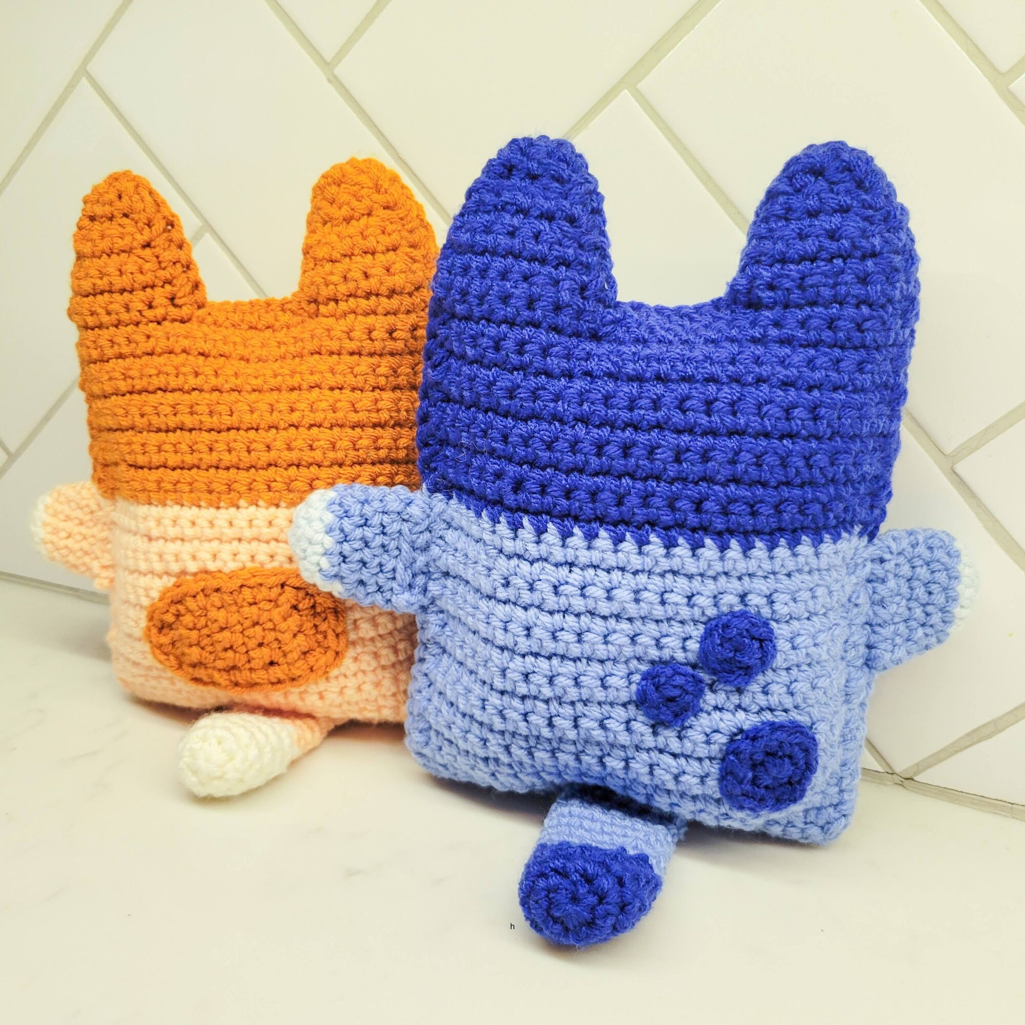 Blue Dog and Red Dog Cuddlers - Crochet Pattern | Printable PDF - Etsy