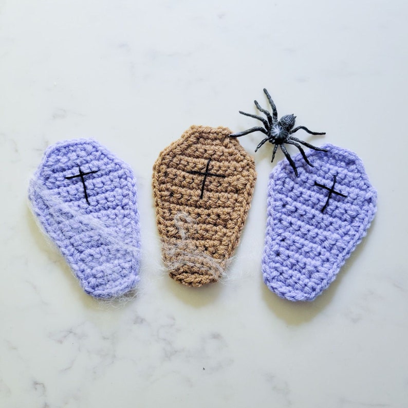 Crochet Coffin Coasters / Garland Patter | PDF Printable - Etsy