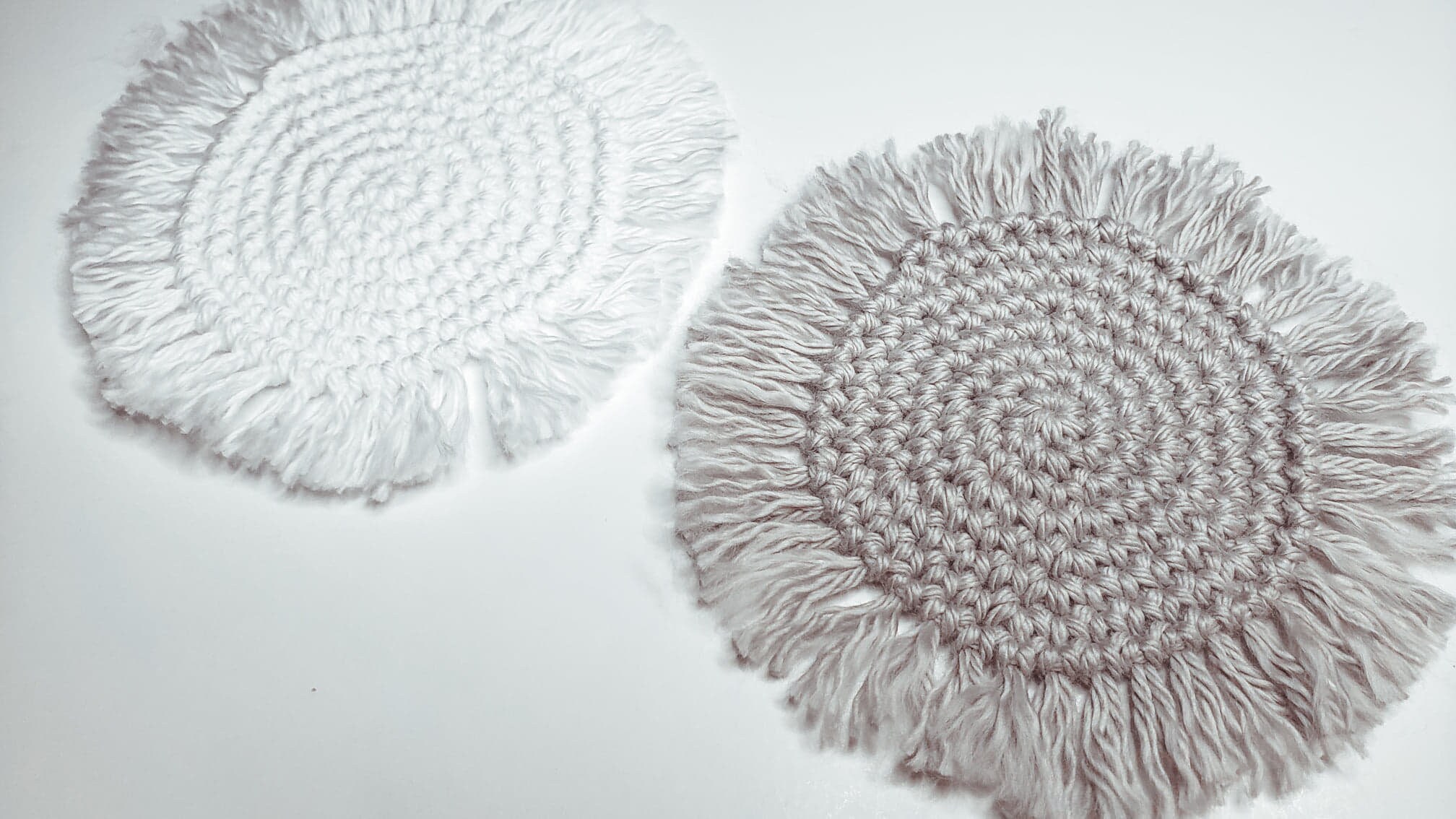 Boho Fringe Coasters - Crochet Pattern | PDF Printable Instant Download ...