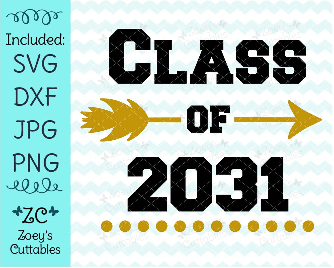 Class of 2031 SVG, Graduation SVG, End of School Year, Kindergarten ...