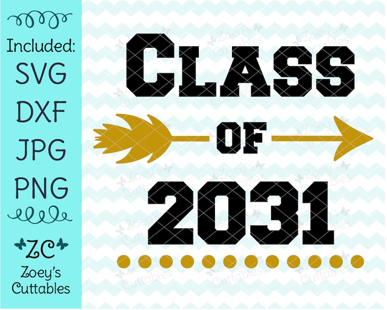 Class of 2031 SVG Graduation SVG End of School Year - Etsy