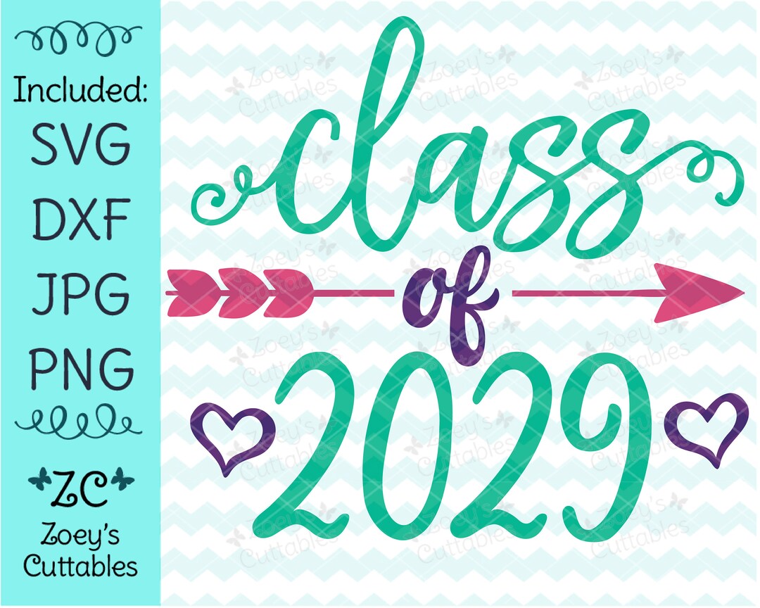 Class of 2029 SVG, Graduation SVG, End of School Year, Kindergarten ...