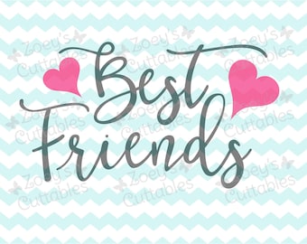 Best friend heart | Etsy