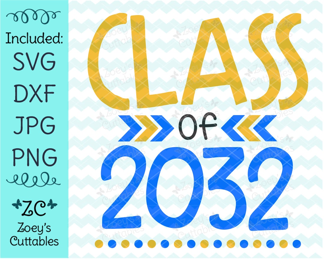 Class of 2032 SVG Graduation SVG End of School Year - Etsy