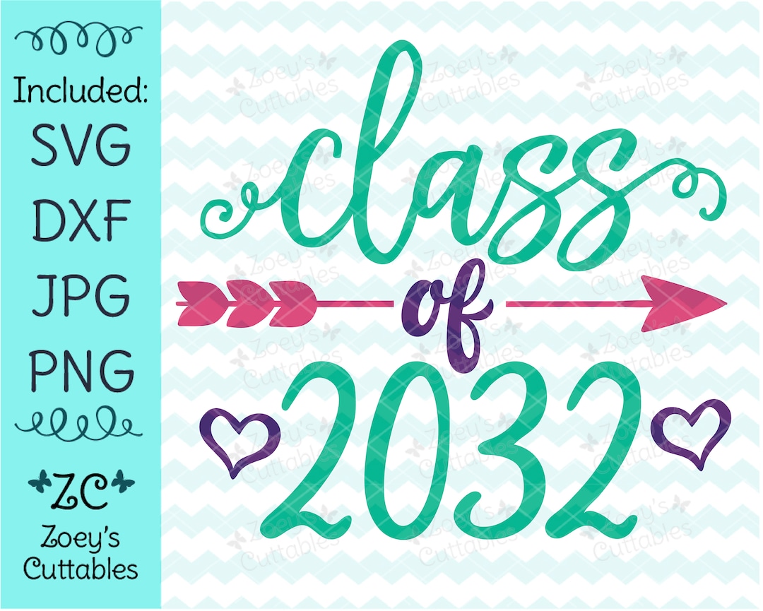 Class of 2032 SVG, Graduation SVG, End of School Year, Kindergarten ...