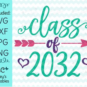 Class of 2032 SVG, Graduation SVG, End of School Year, Kindergarten ...