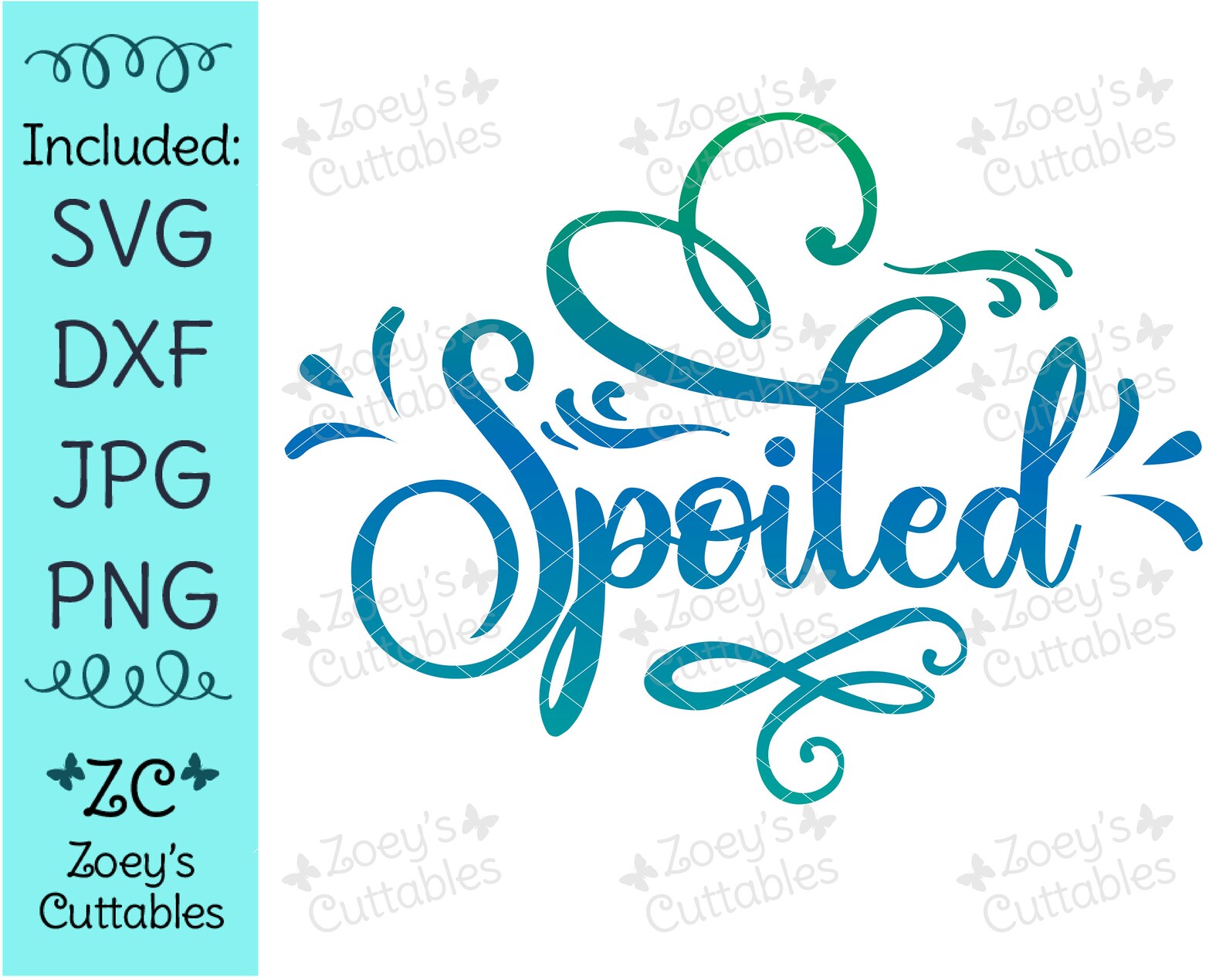 Spoiled Spoiled SVG Little Girl SVG Kid Svg Boy Svg | Etsy