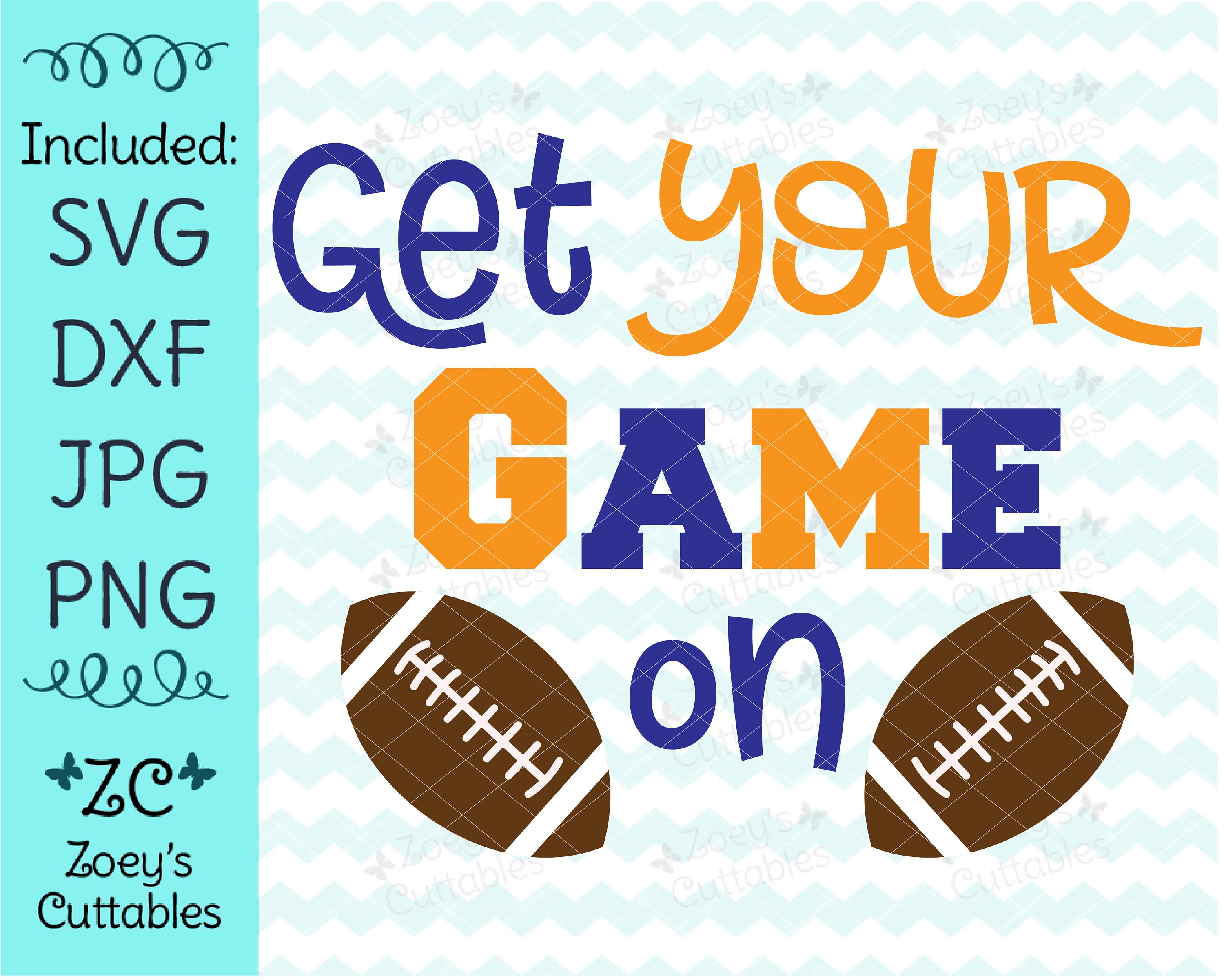 Get Your Game on SVG Football SVG Kids Football SVG - Etsy