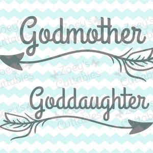 Godmother SVG, Goddaughter SVG, Godmother, Goddaughter, Gift for ...