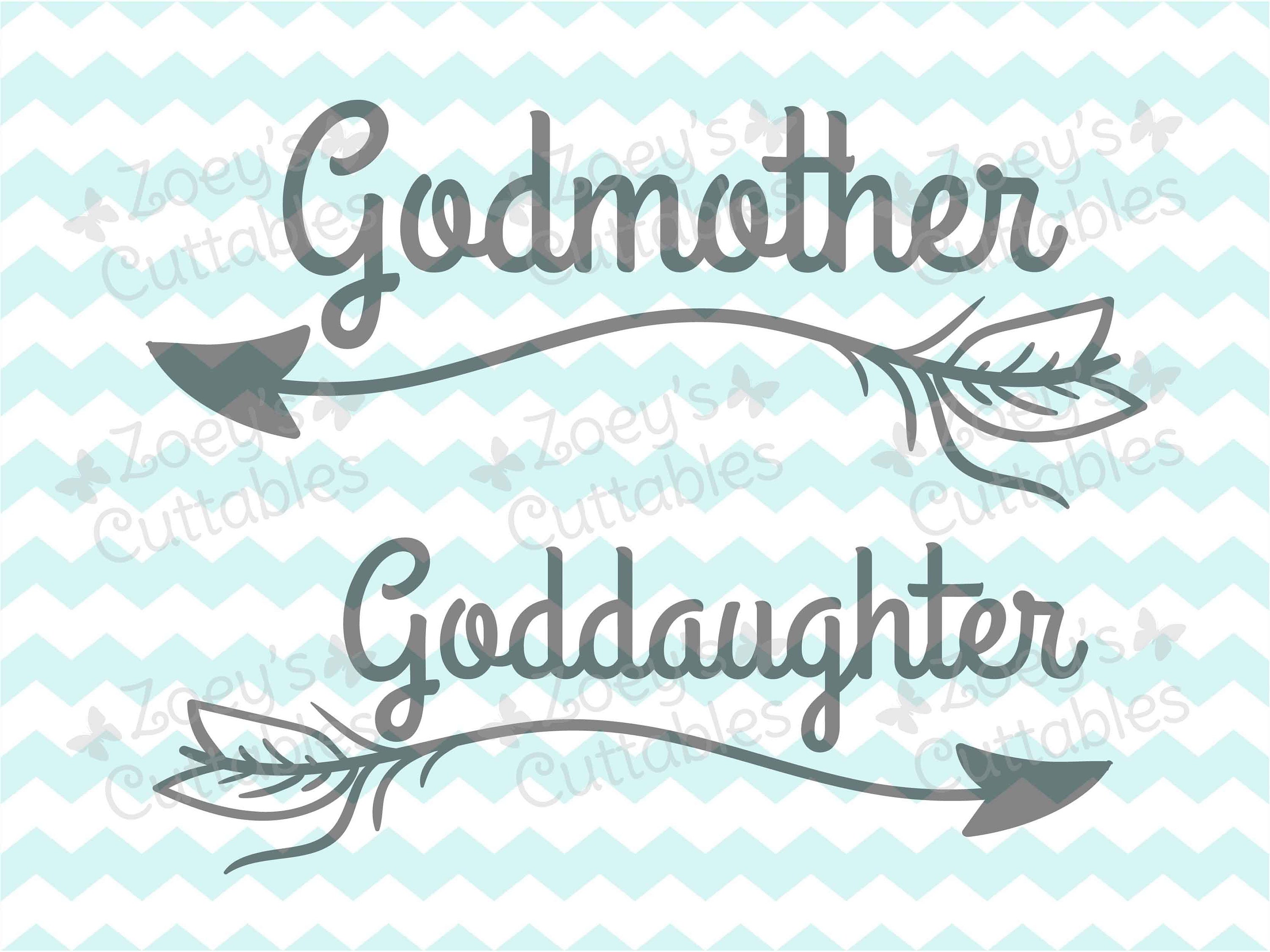 Godmother SVG Goddaughter SVG Godmother Goddaughter Gift | Etsy