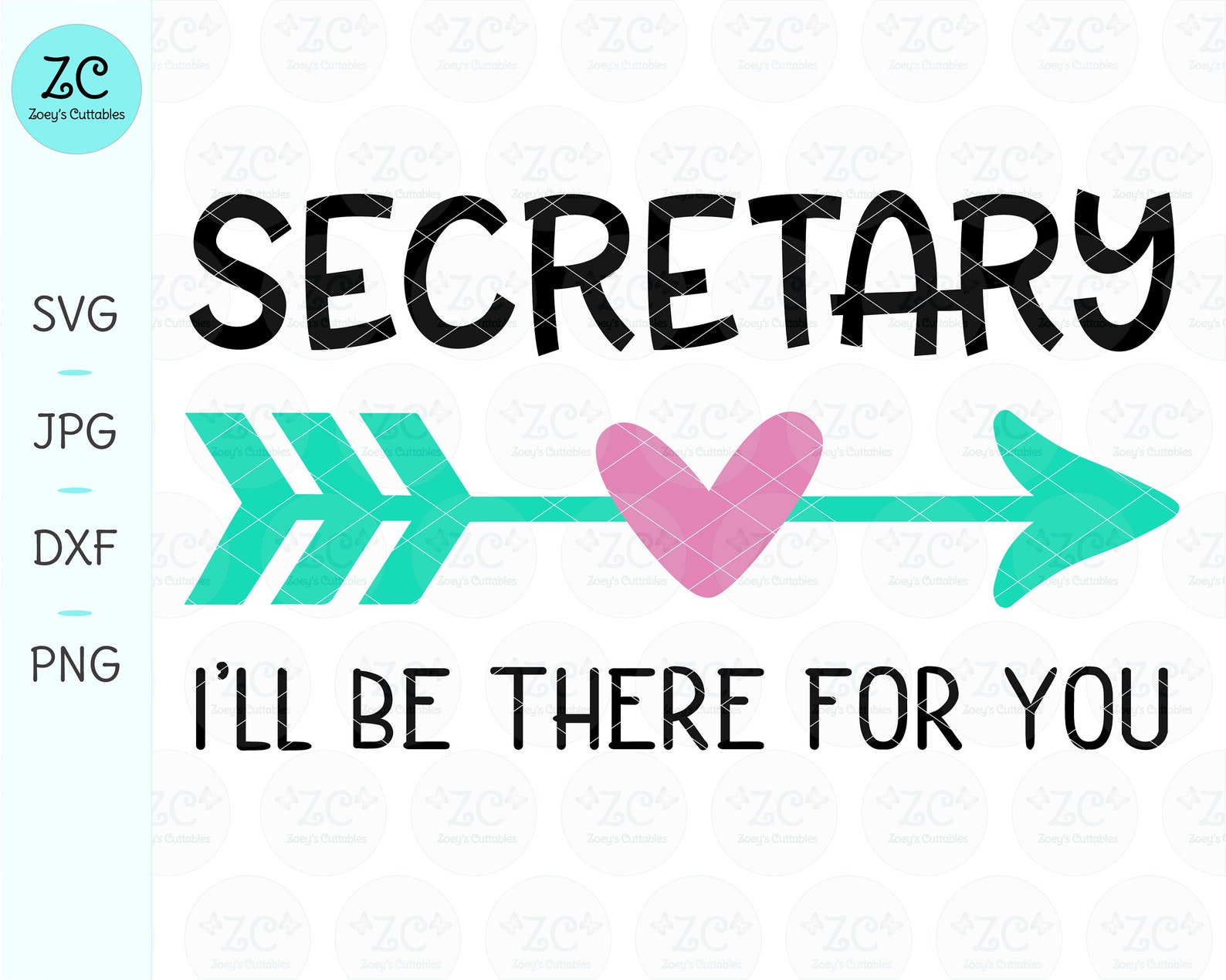 Secretary SVG I'll Be There for You Secretary Gift - Etsy