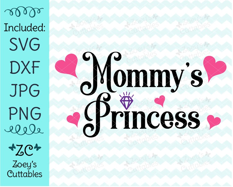 Mommy's Princess SVG Princess Crown SVG Mommys | Etsy