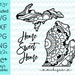 Michigan SVG, Michigan Mandela, Michigan Home, Home Sweet Home, Home ...